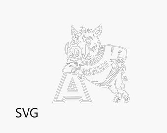 Arkansas Razorbacks Mascot Coloring Pages