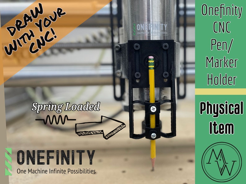 Onefinity Cnc Pen Pencil Or Marker Holder Turn Your Cnc Etsy
