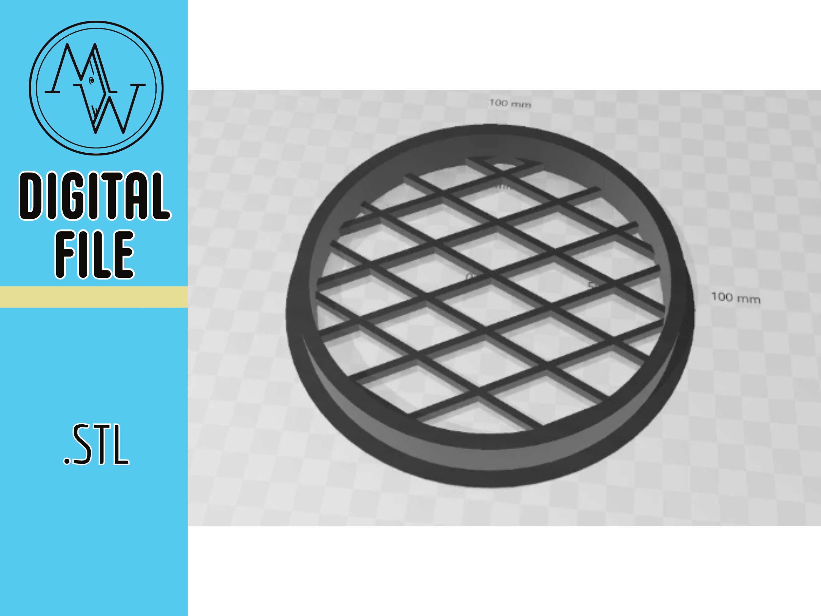 6 Inch Vent Cover Digital .STL 3D Printer File. Perfect for - Etsy Hong ...