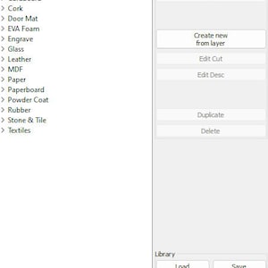 Omtech 130w CO2 Laser Lightburn Cut Library All the Settings Already ...