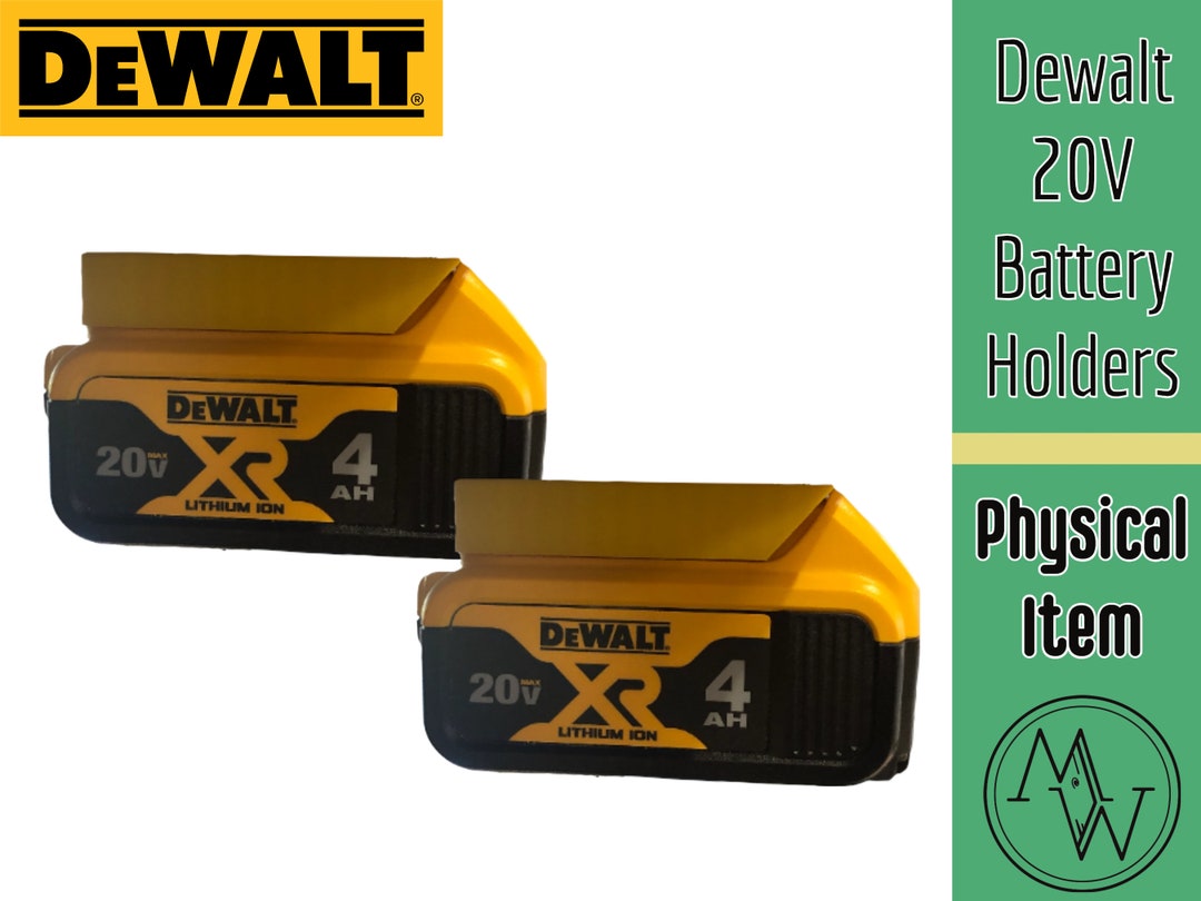 Dewalt 20V & Flexvolt Battery Holder, Terminal Protector (set of 2) - Etsy