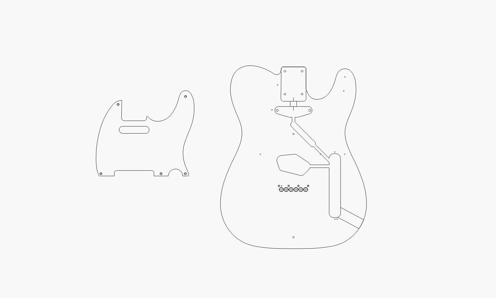 Fender Telecaster Guitar SVG and Vectric Digital File. for - Etsy UK