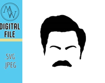 Ron Swanson Svg - Etsy