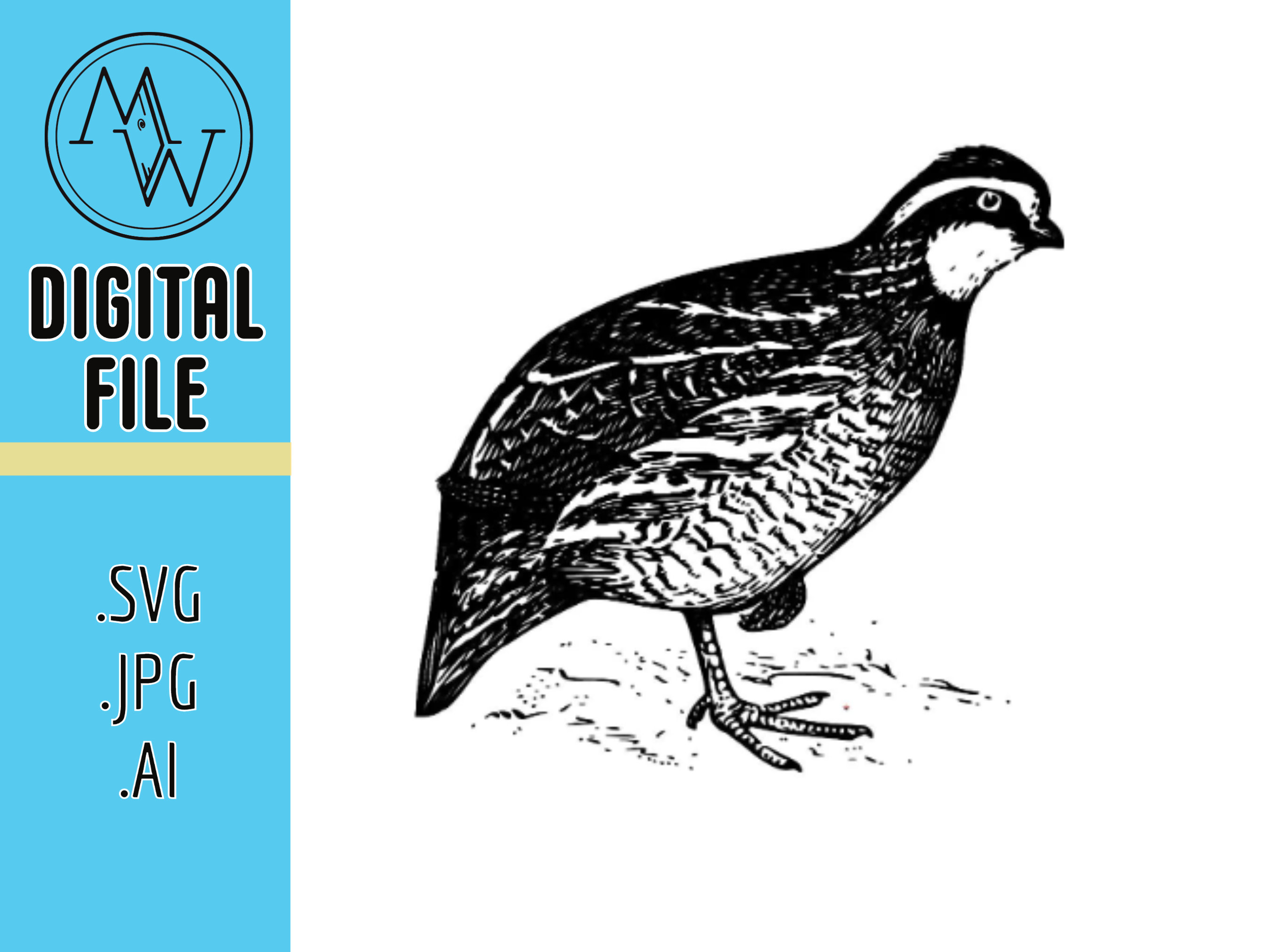 Bobwhite Quail Silhouette