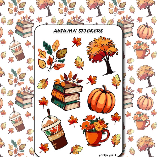 Autumn Stickers - Etsy