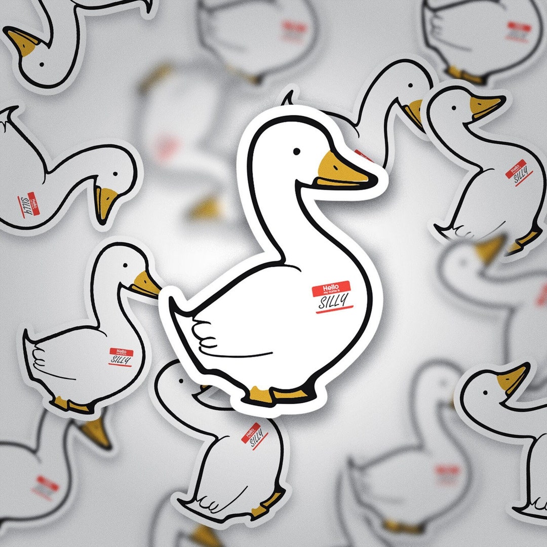 Silly Goose Sticker, Silly Goose Decal, Laptop Sticker, Phone Sticker ...
