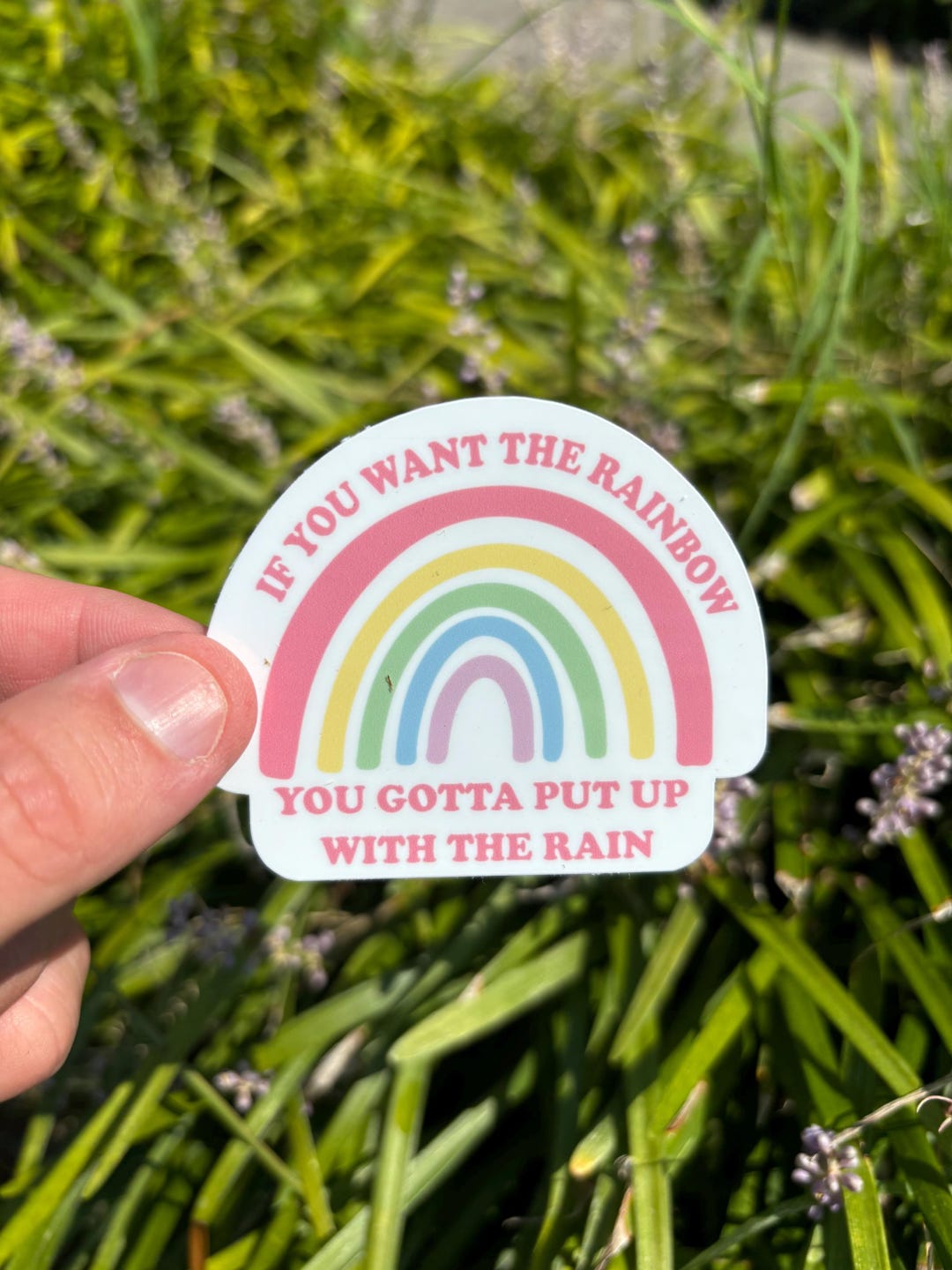 Cute Rainbow Sticker, Rainbow Sticker, Inspirational Quote Sticker - Etsy