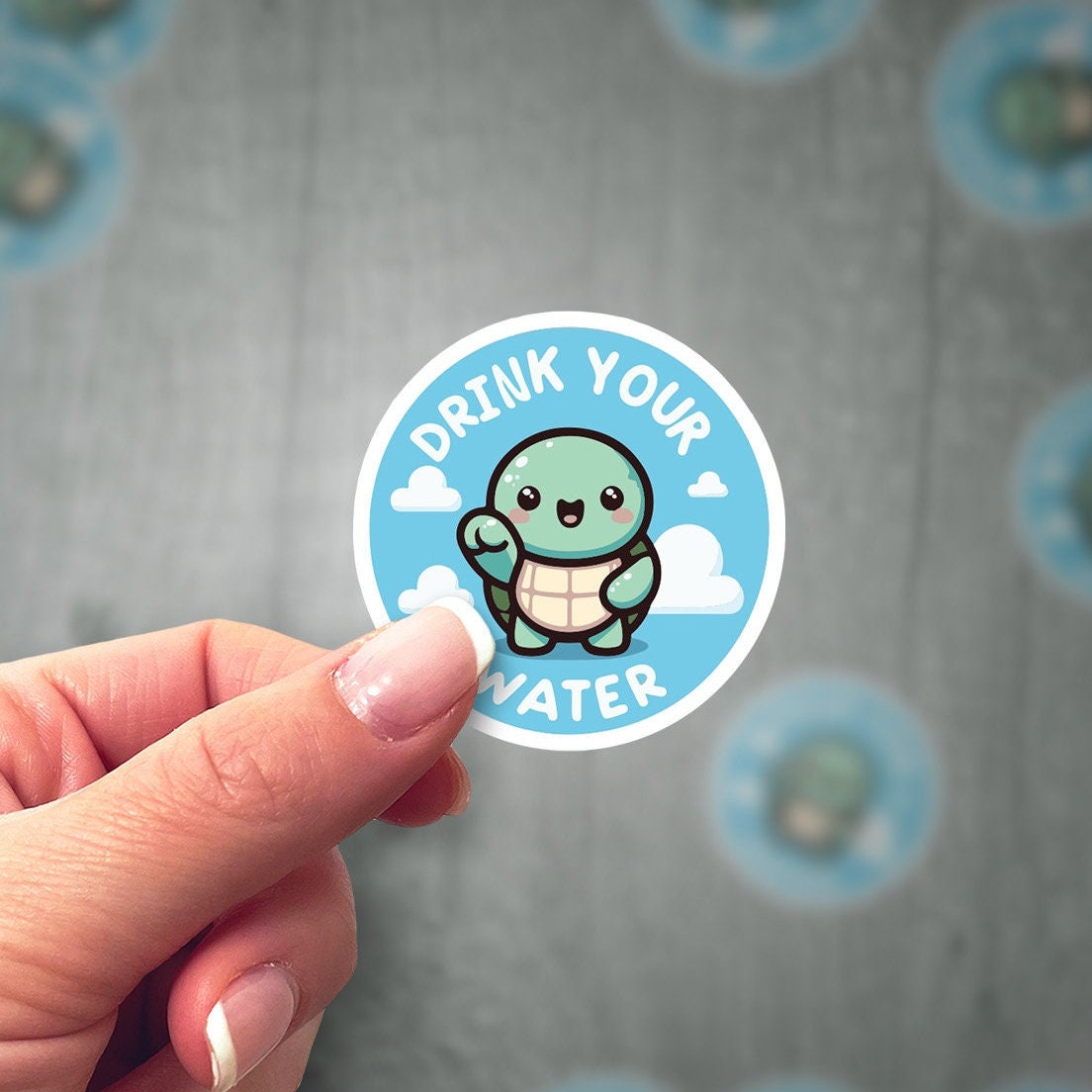 Drink Your Water Sticker, Reminder Sticker, Water Reminder, Drink More ...