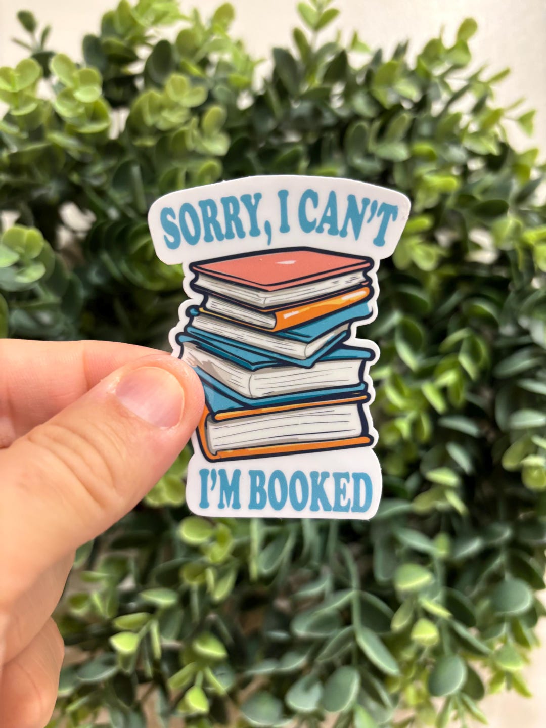 Sorry I'm Booked Sticker, Book Lover Sticker, Laptop Sticker, Stanley ...