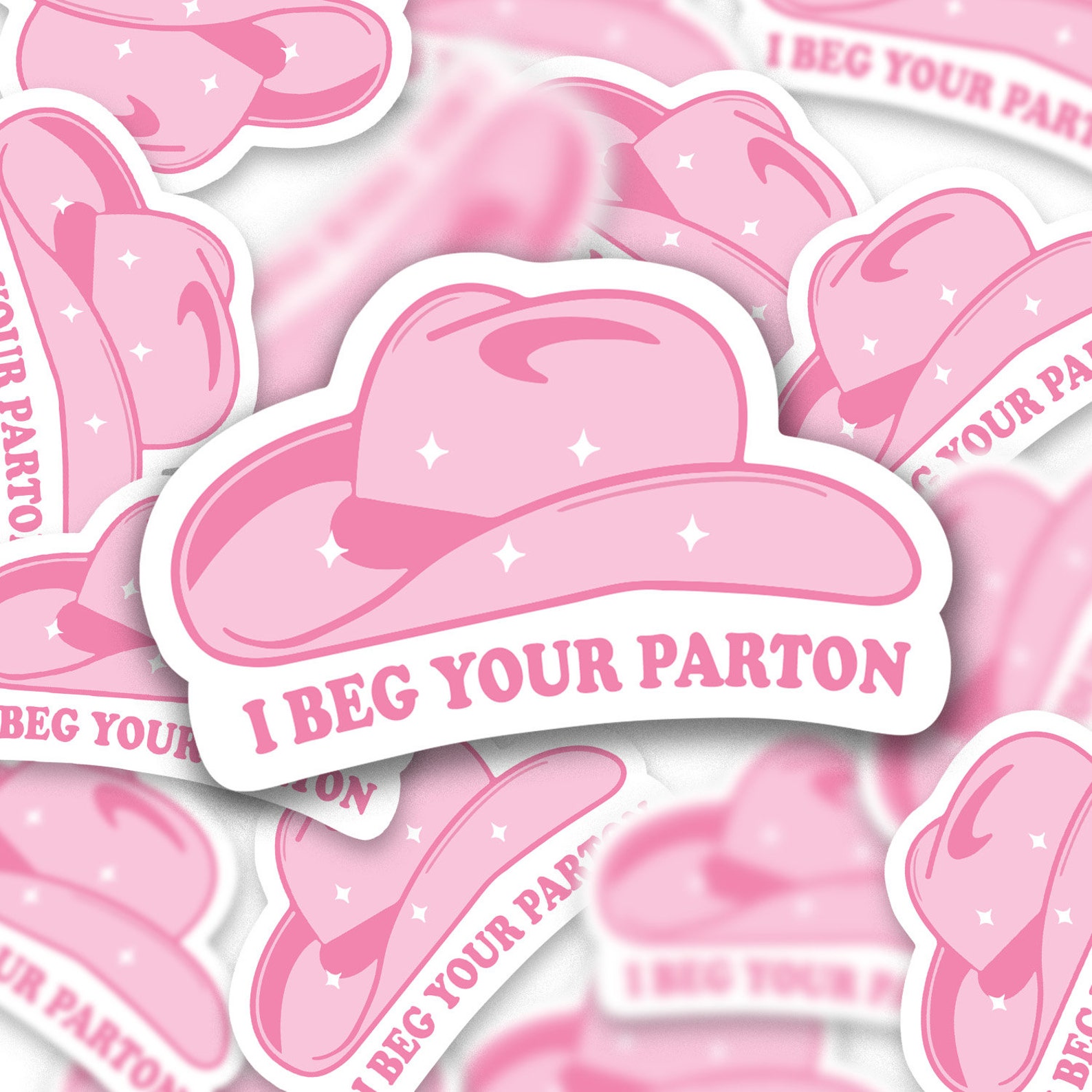 Dolly Parton Sticker, I Beg Your Parton - Etsy
