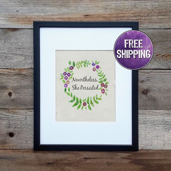 She Persisted Print - Etsy
