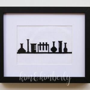 Chemistry Lab Cross Stitch PATTERN ONLY, DIY Science Gift, Unique Gift ...