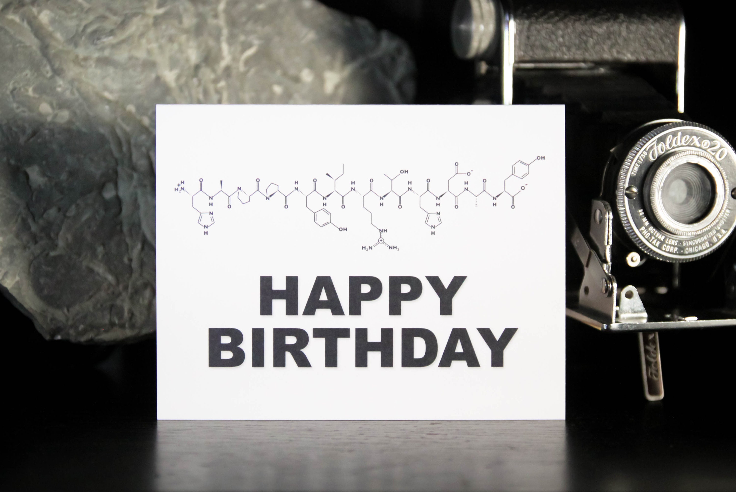 Amino Acid Happy Birthday Card Unique Science Themed Birthday - Etsy