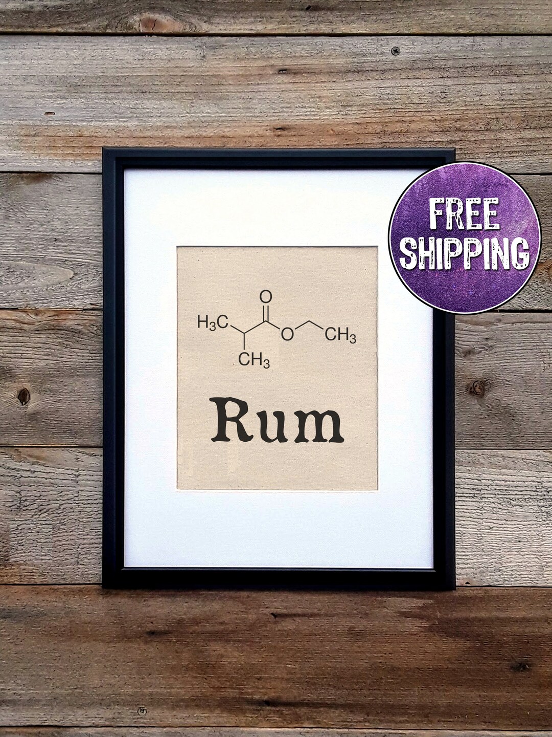 Rum Molecule Canvas Print – Modern Chemistry Wall Art & Gift for Rum ...
