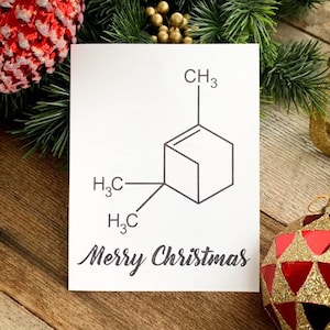 Set of 5 Science Themed Holiday Cards, Science Holiday Cards, Science ...