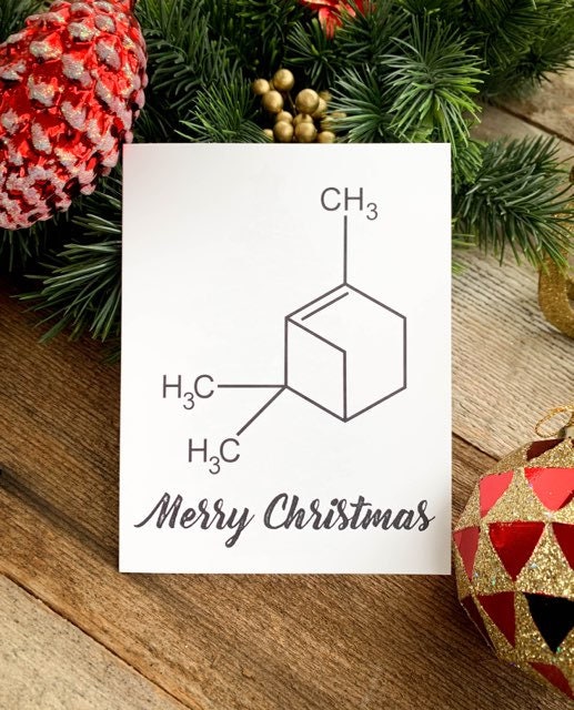 Set of 5 Science Themed Holiday Cards Science Holiday Cards - Etsy