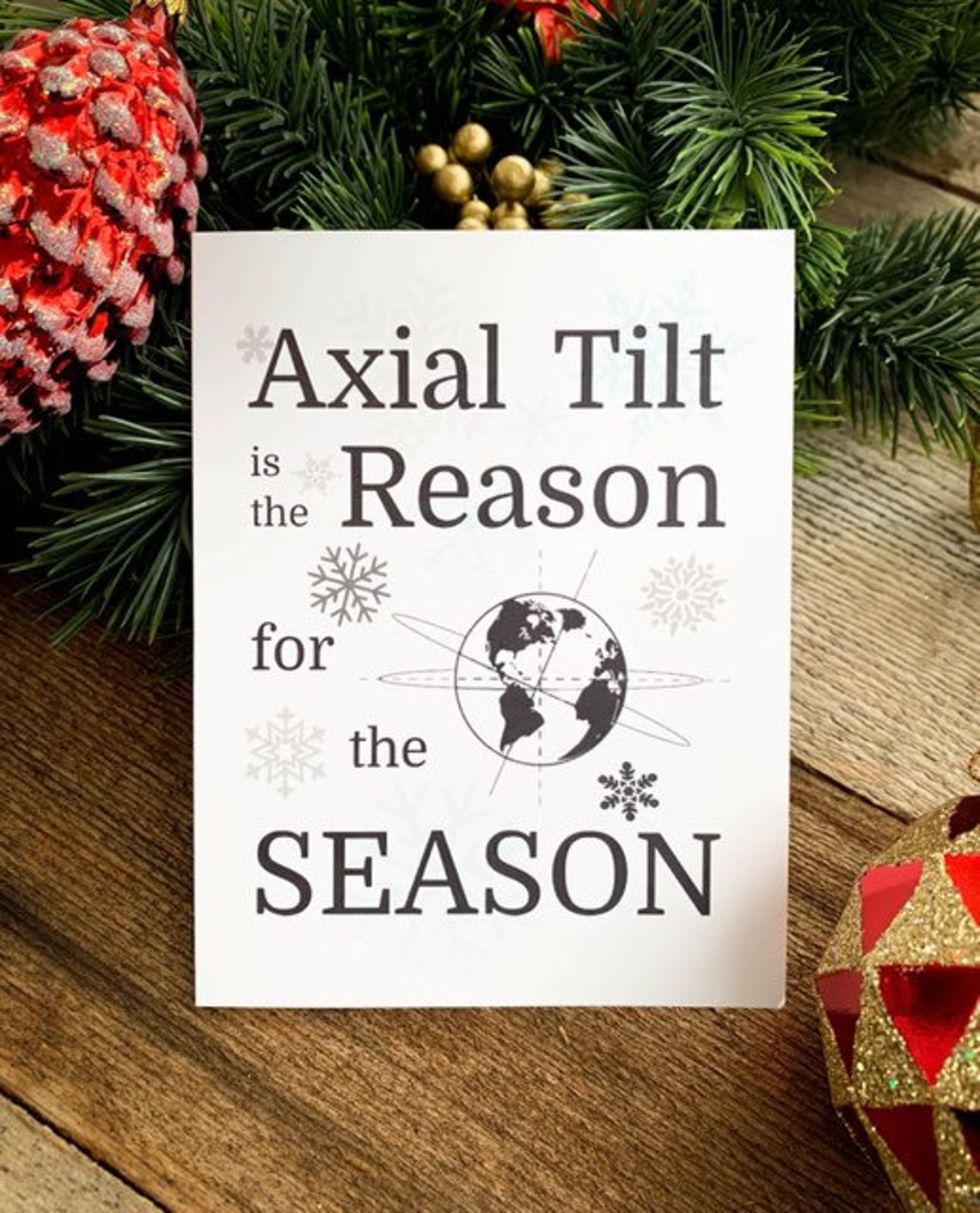 Set of 5 Science Themed Holiday Cards Science Holiday Cards - Etsy