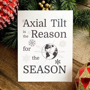 Set of 5 Science Themed Holiday Cards, Science Holiday Cards, Science ...