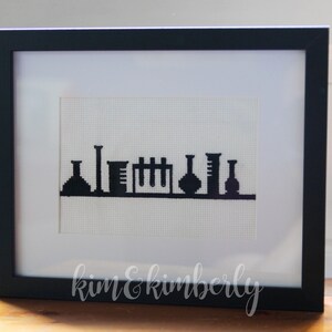 Chemistry Lab Cross Stitch PATTERN ONLY, DIY Science Gift, Unique Gift ...
