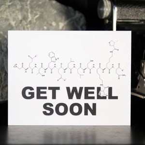 Amino Acid Get Well Soon Card, Unique Get Well Soon Card, Science ...