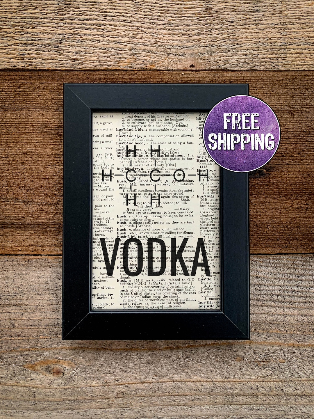 Vodka Molecule Framed Vintage Dictionary Print, Ethanol, Vodka Gift ...