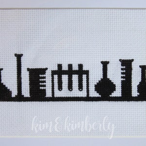 Chemistry Lab Cross Stitch PATTERN ONLY, DIY Science Gift, Unique Gift ...