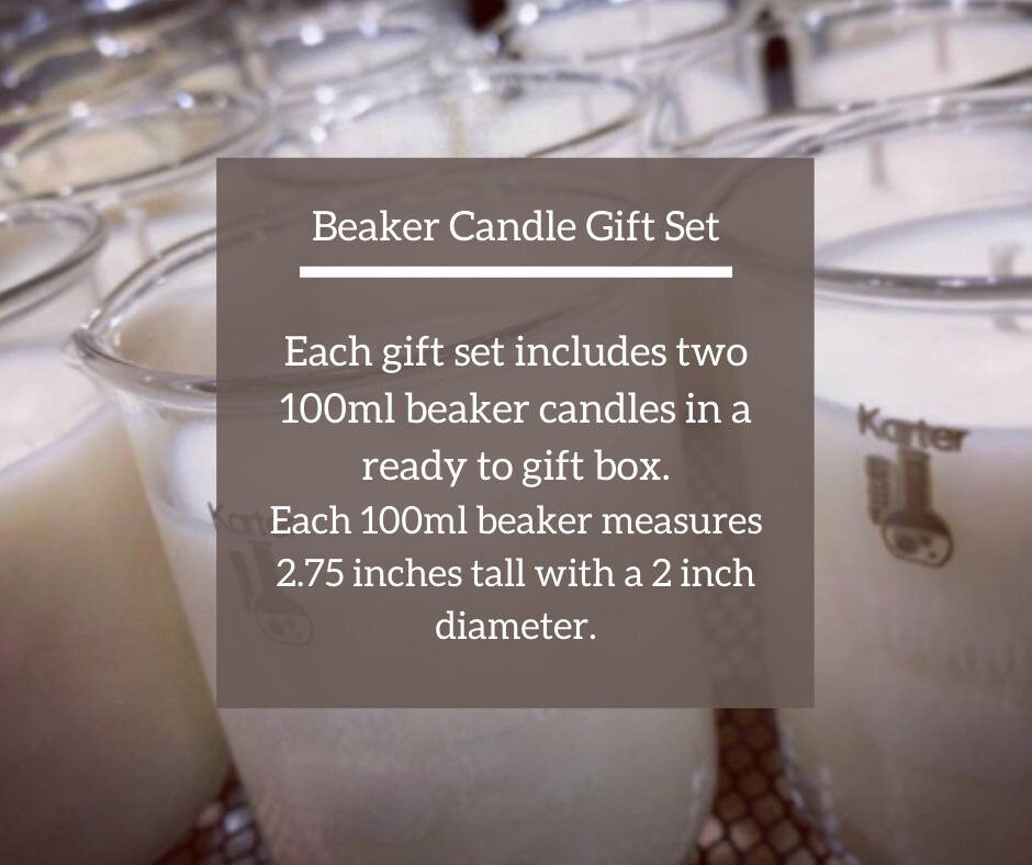 Beaker Candle Gift Set - Chemistry Gift for Science Lovers - Christmas ...
