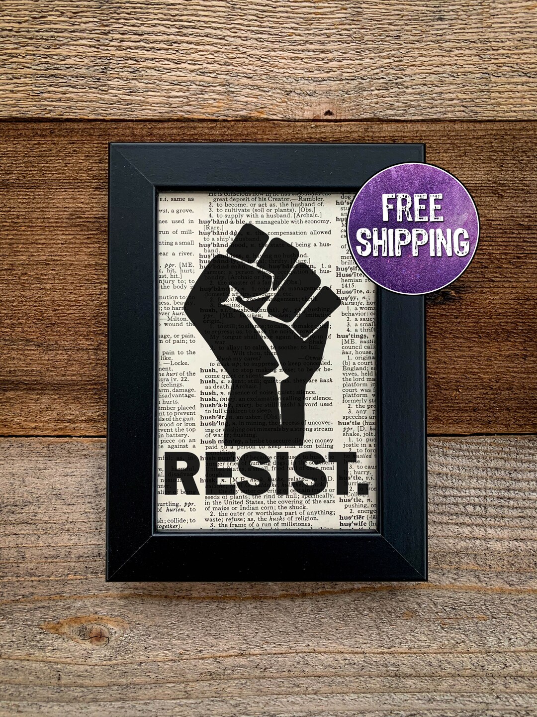 Resist Fist Vintage Dictionary Print, Political Gift, #resist, Liberal ...