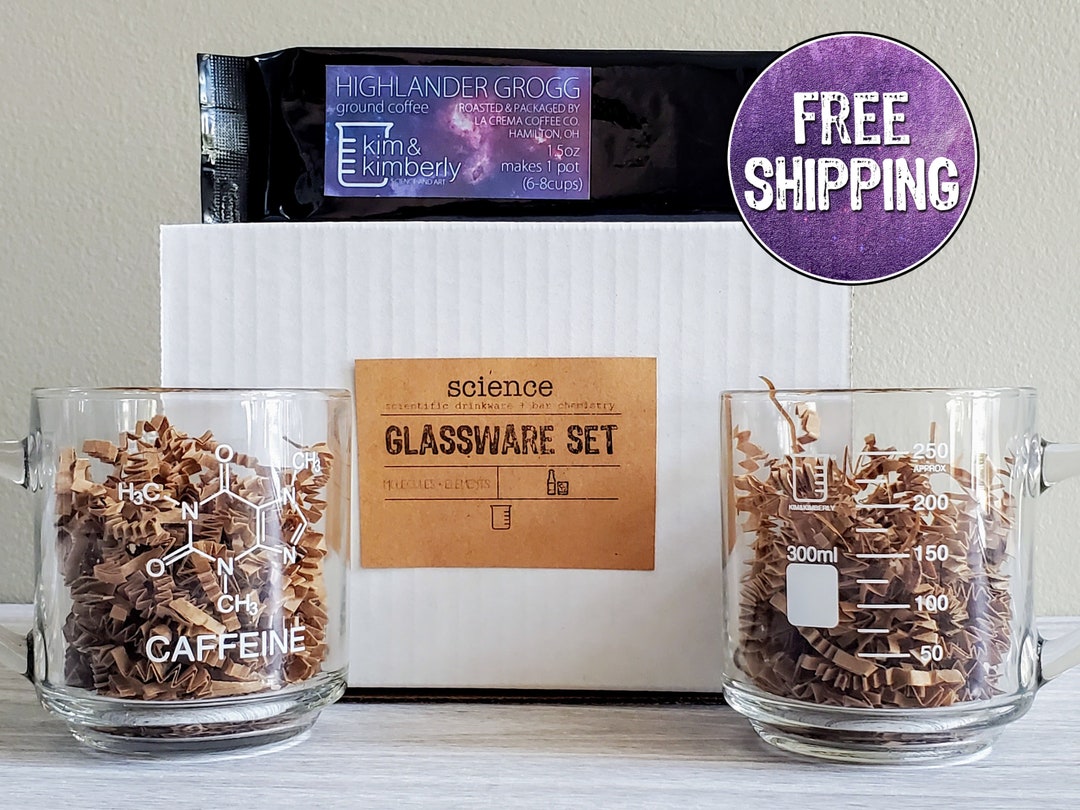 Beaker Mug and Coffee Gift Set Beaker Cup Beaker Coffee Mug Chemistry ...