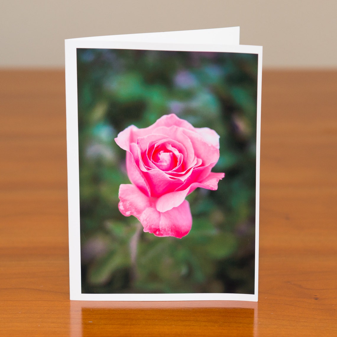 Pink Rose: Flower Photo Greeting Card - Etsy