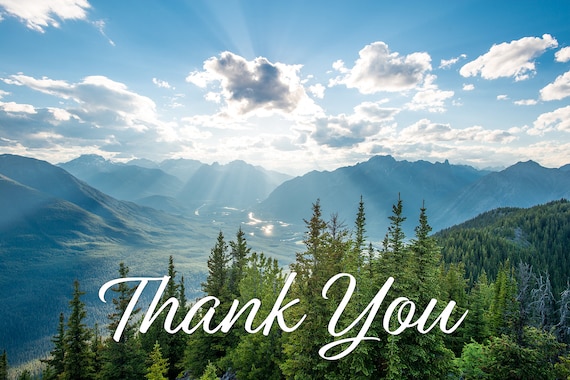 Thank You Images With Nature Nature Green Thank You Card | BrandCrowd