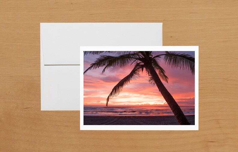 Sunrise at the Beach: Landscape Photo Greeting Card - Etsy
