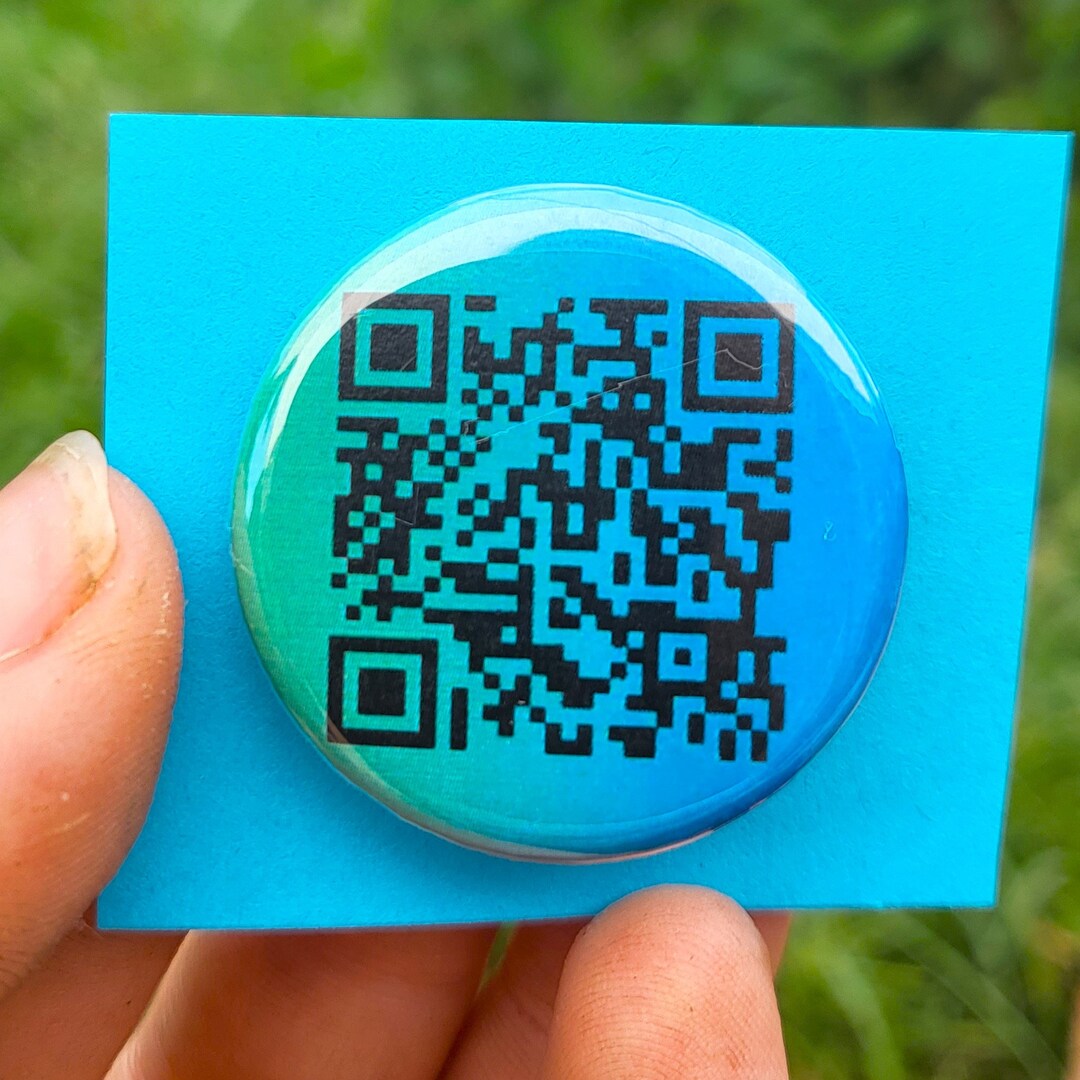 Custom Qr Code Customizable Qr Code Website Pin Etsy
