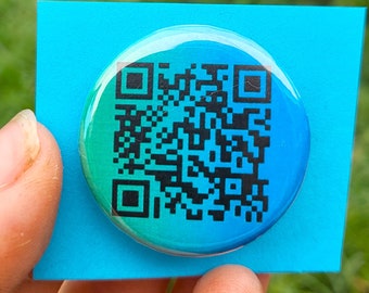 Custom Qr Code Pin - Etsy