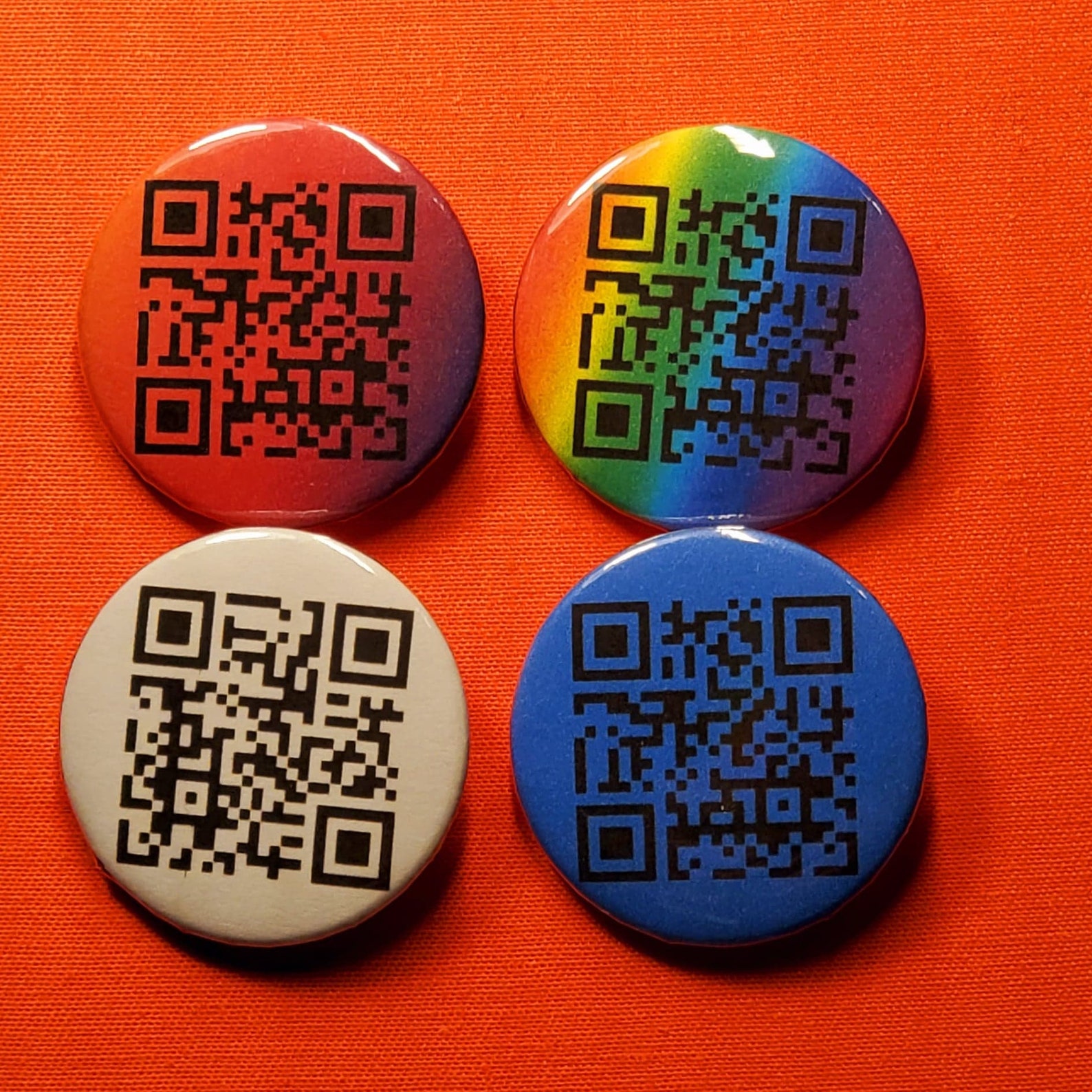 Personalized QR Code Button Your QR Code/website | Etsy