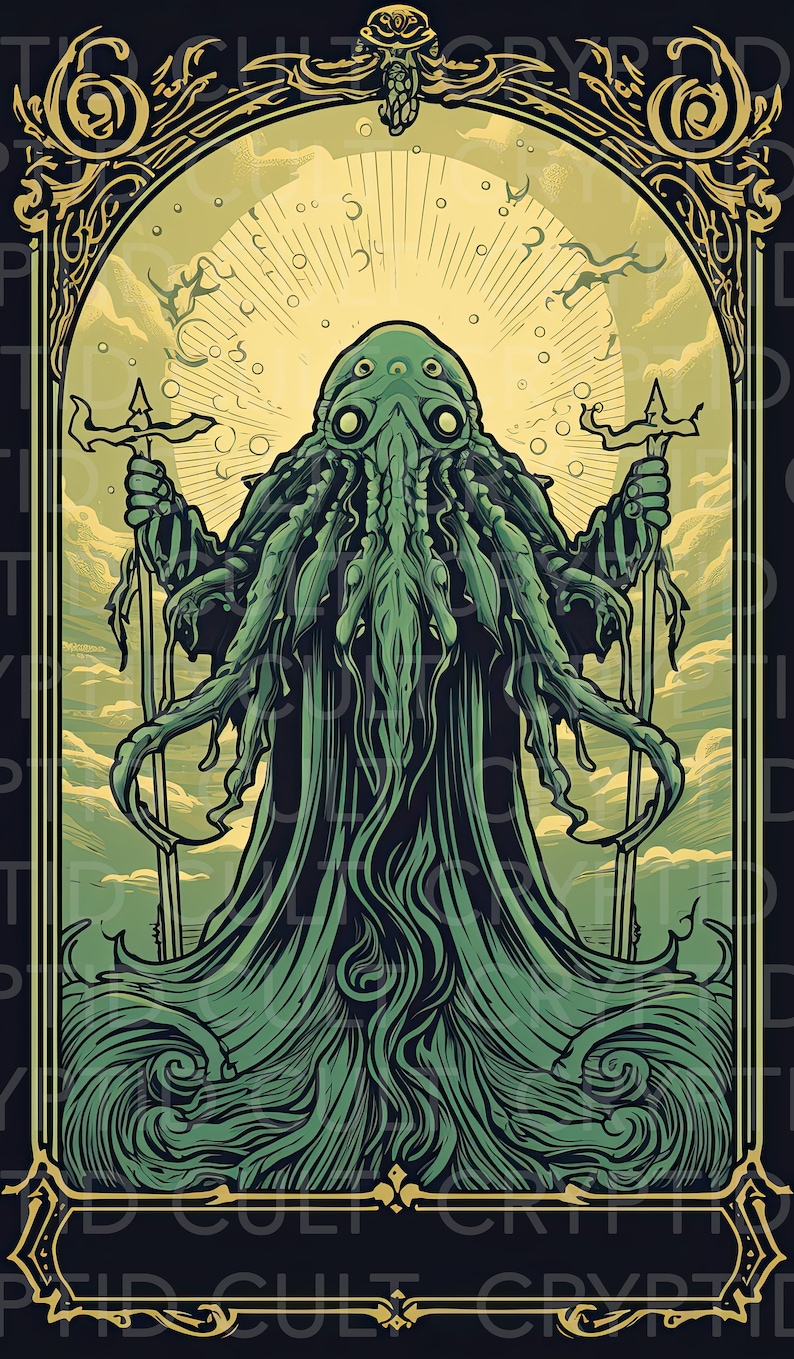 11 Cthulhu Printable Tarot Cards Eldritch Tarot Printable Tarot ...