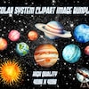 Solar System Planets Bulletin Board Pack With Night Sky Space Border ...