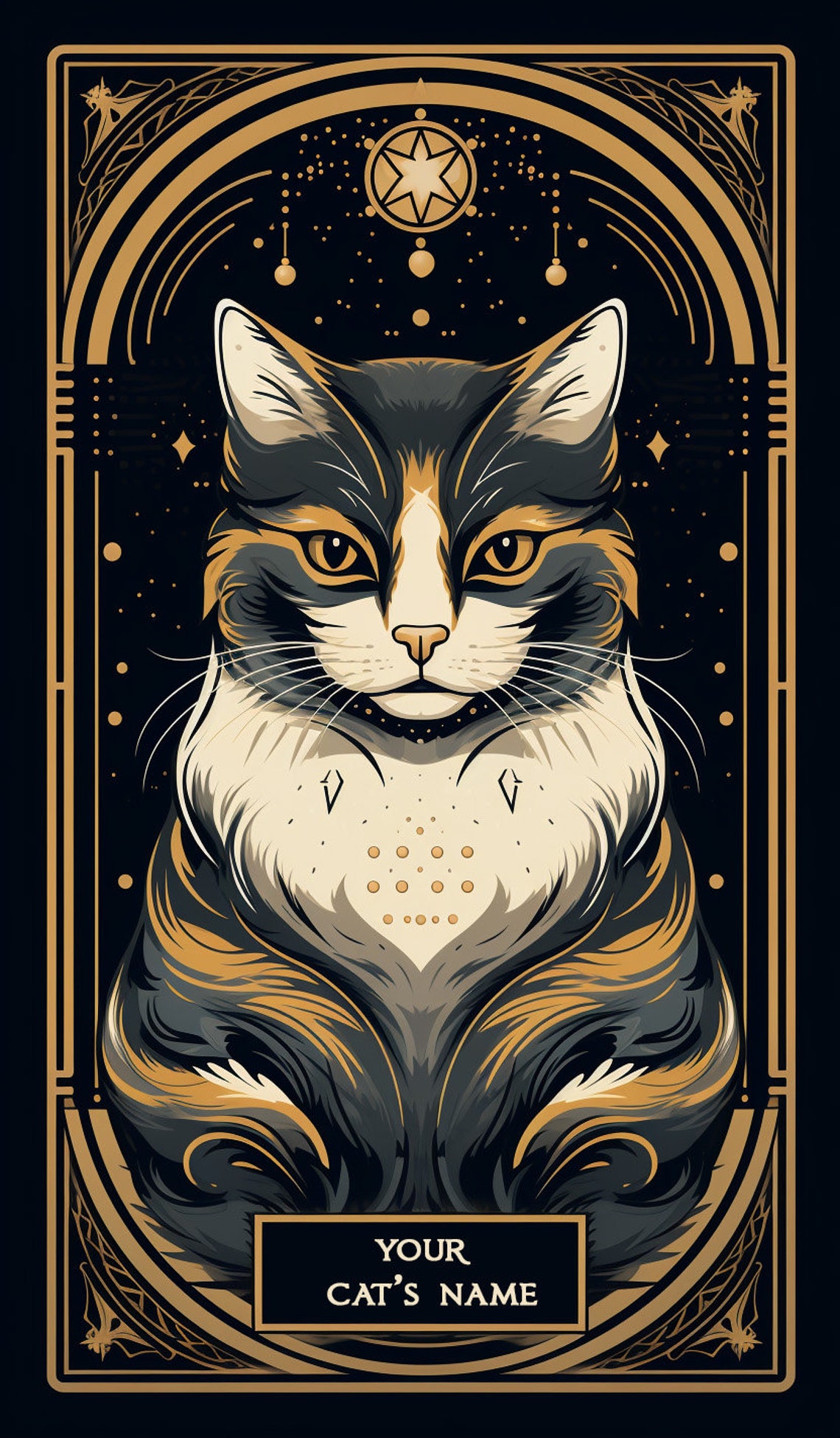 35 Cat Printable Tarot Cards Cat Tarot Printable Tarot Customizable ...