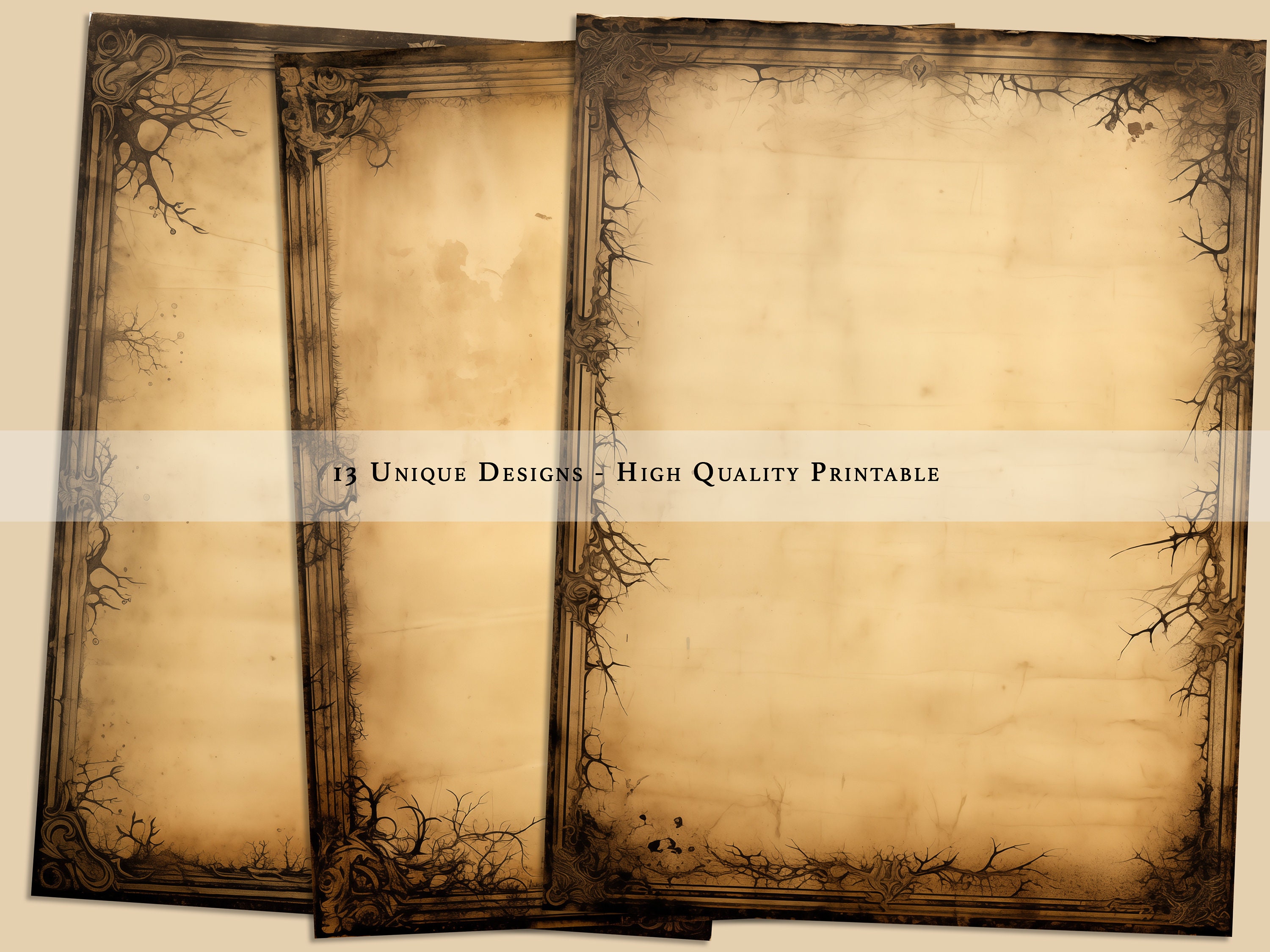 13 Cursed Grimoire Pages, Journal Paper, Grimoire Paper, Witchcraft ...