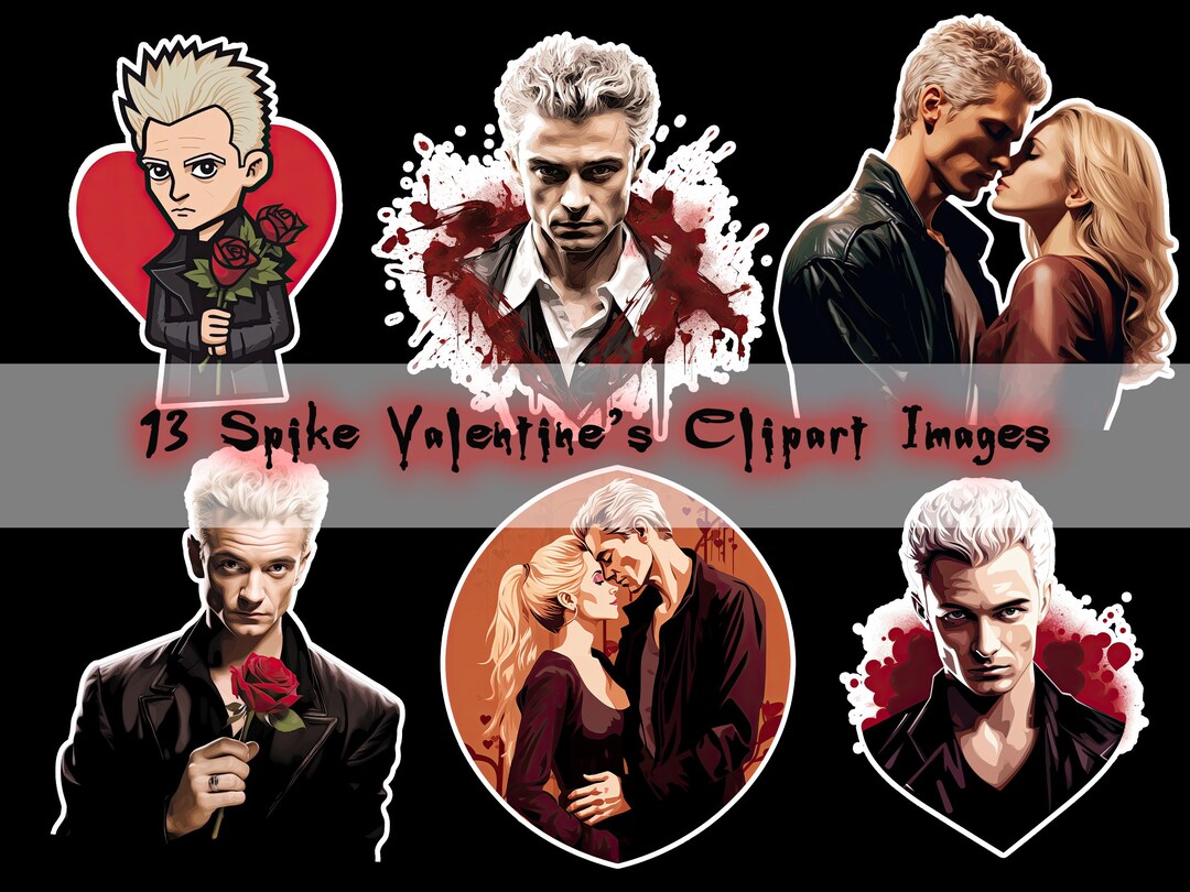 13 Spike Valentines Clipart Pngs Buffy the Vampire Slayer Valentines BTVS Valentines Card Spike ...