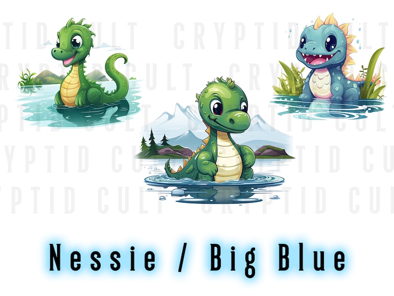 30 Cute Cryptid Clipart Transparent Pngs Cute Bigfoot PNG Cute Monsters ...