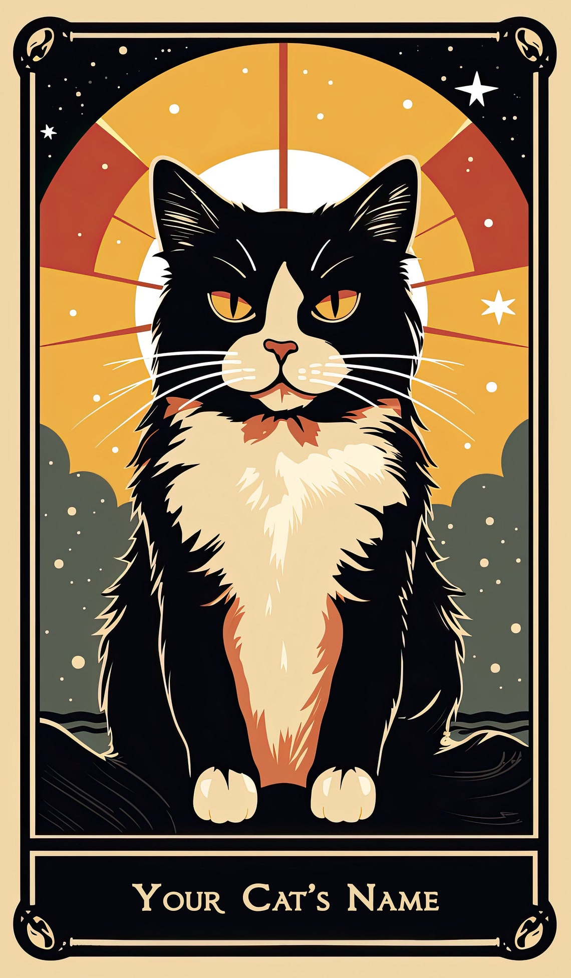 35 Cat Printable Tarot Cards Cat Tarot Printable Tarot Customizable Tarot Digital Download Tarot ...