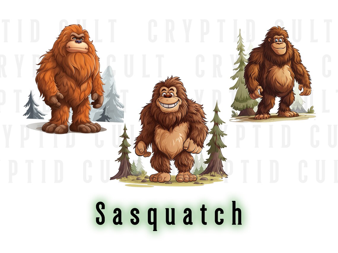30 Cute Cryptid Clipart Transparent Pngs Cute Bigfoot PNG Cute Monsters ...
