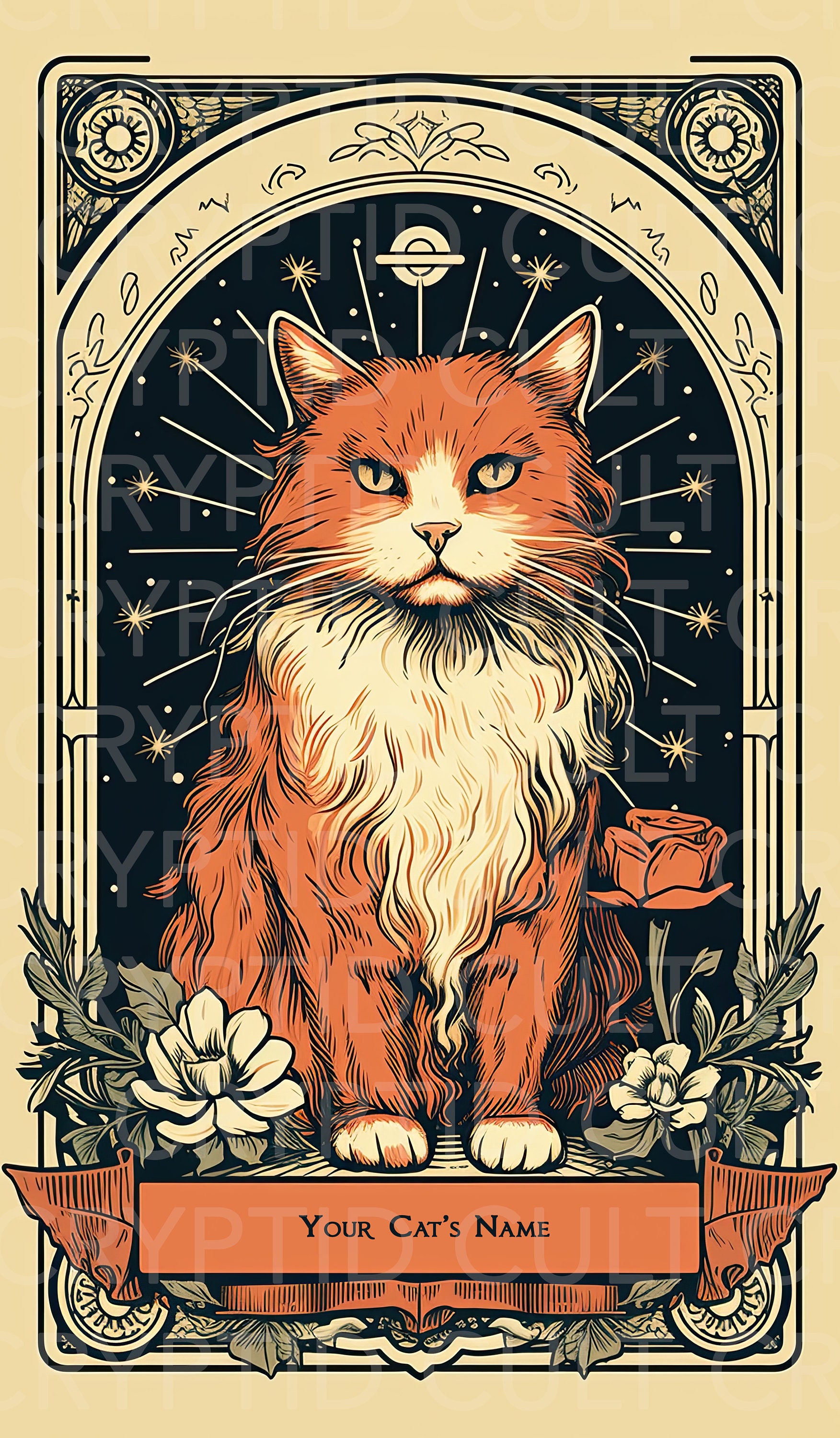 35 Cat Printable Tarot Cards Cat Tarot Printable Tarot Customizable ...