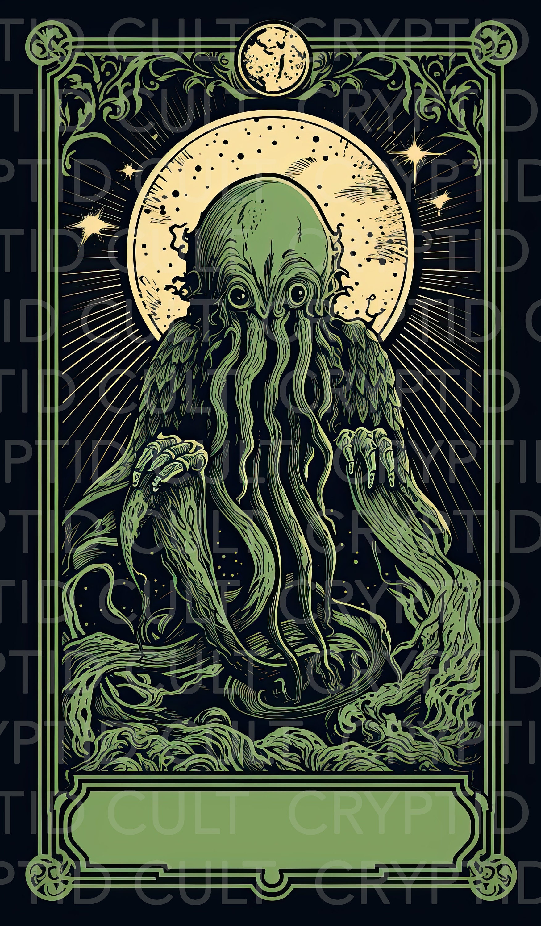 11 Cthulhu Printable Tarot Cards Eldritch Tarot Printable Tarot ...