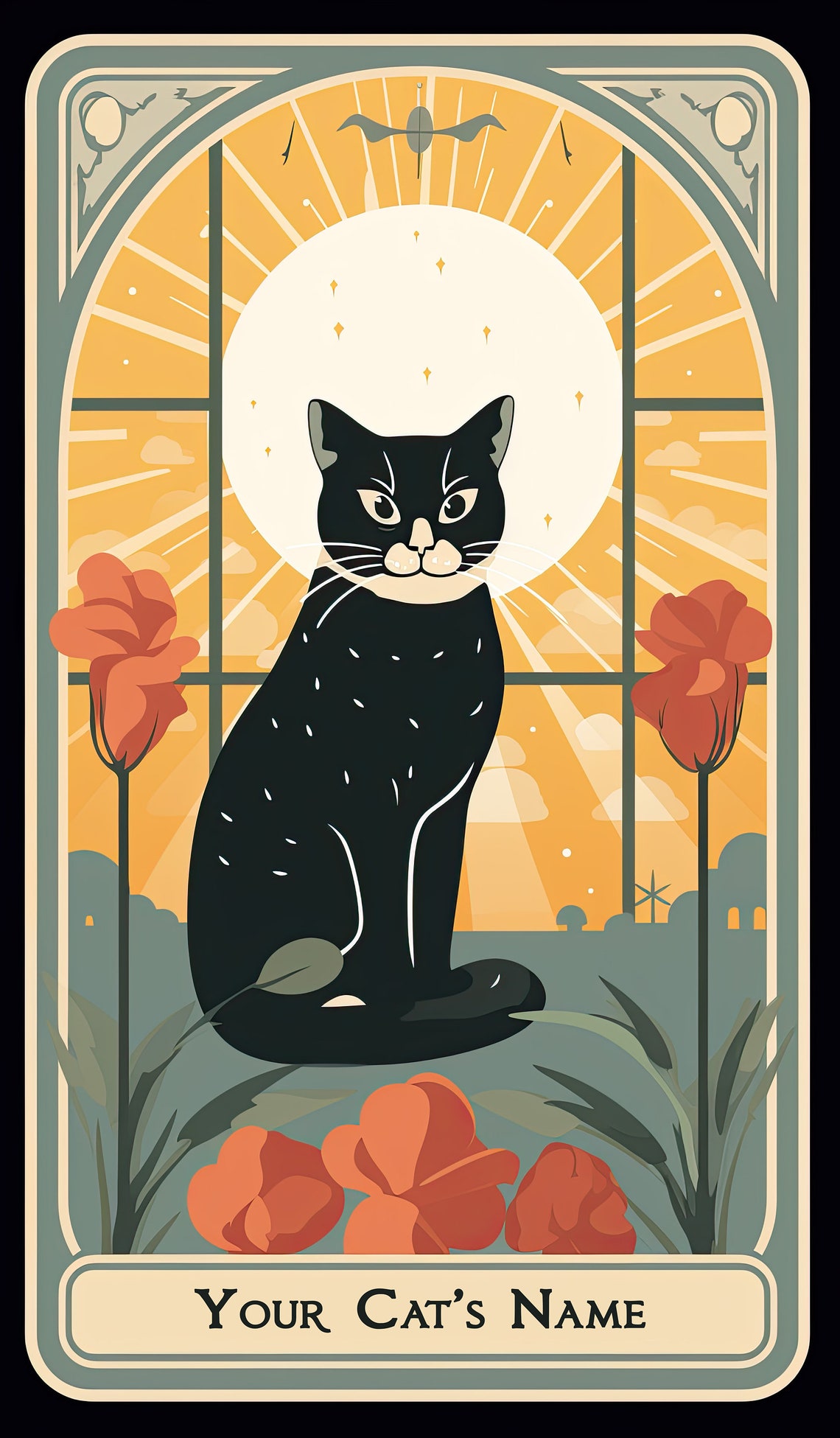 35 Cat Printable Tarot Cards Cat Tarot Printable Tarot Customizable ...