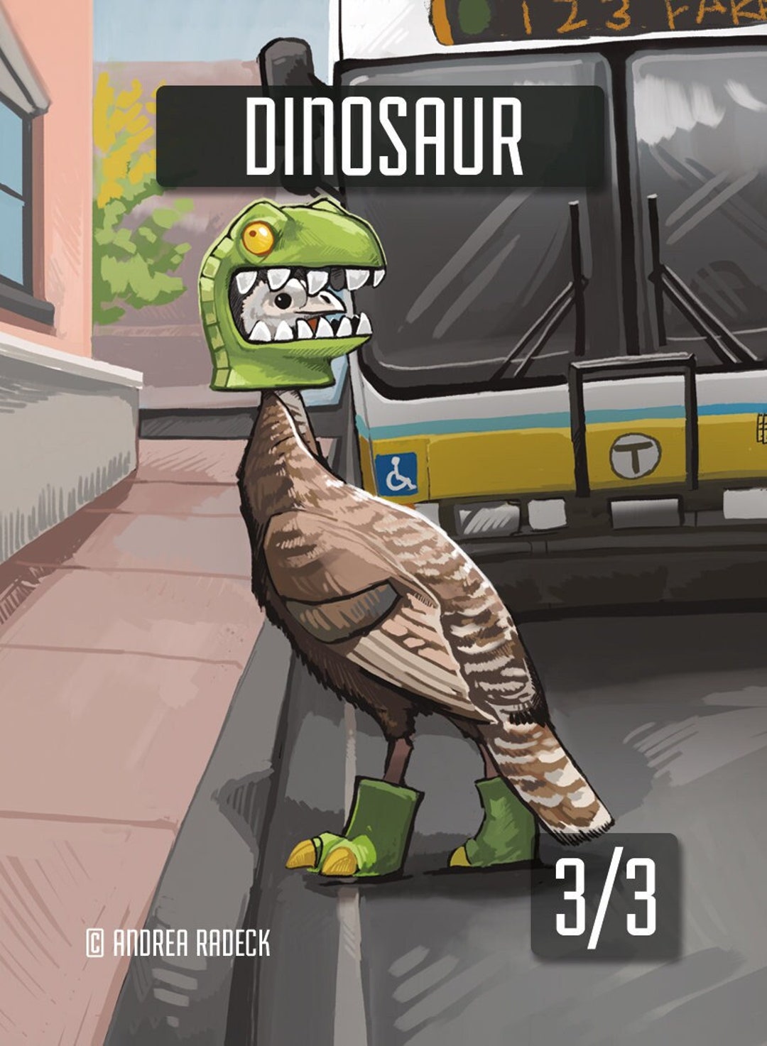 4x - 3/3 Dinosaur Tokens for Magic the Gathering! - Etsy