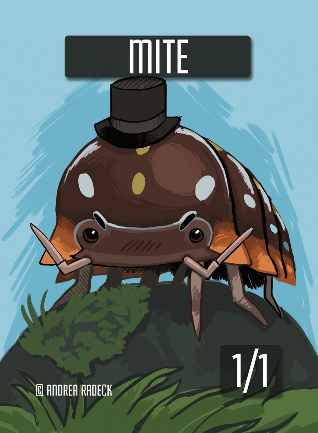 4x 1/1 Phyrexian Mite Token for Magic the Gathering - Etsy