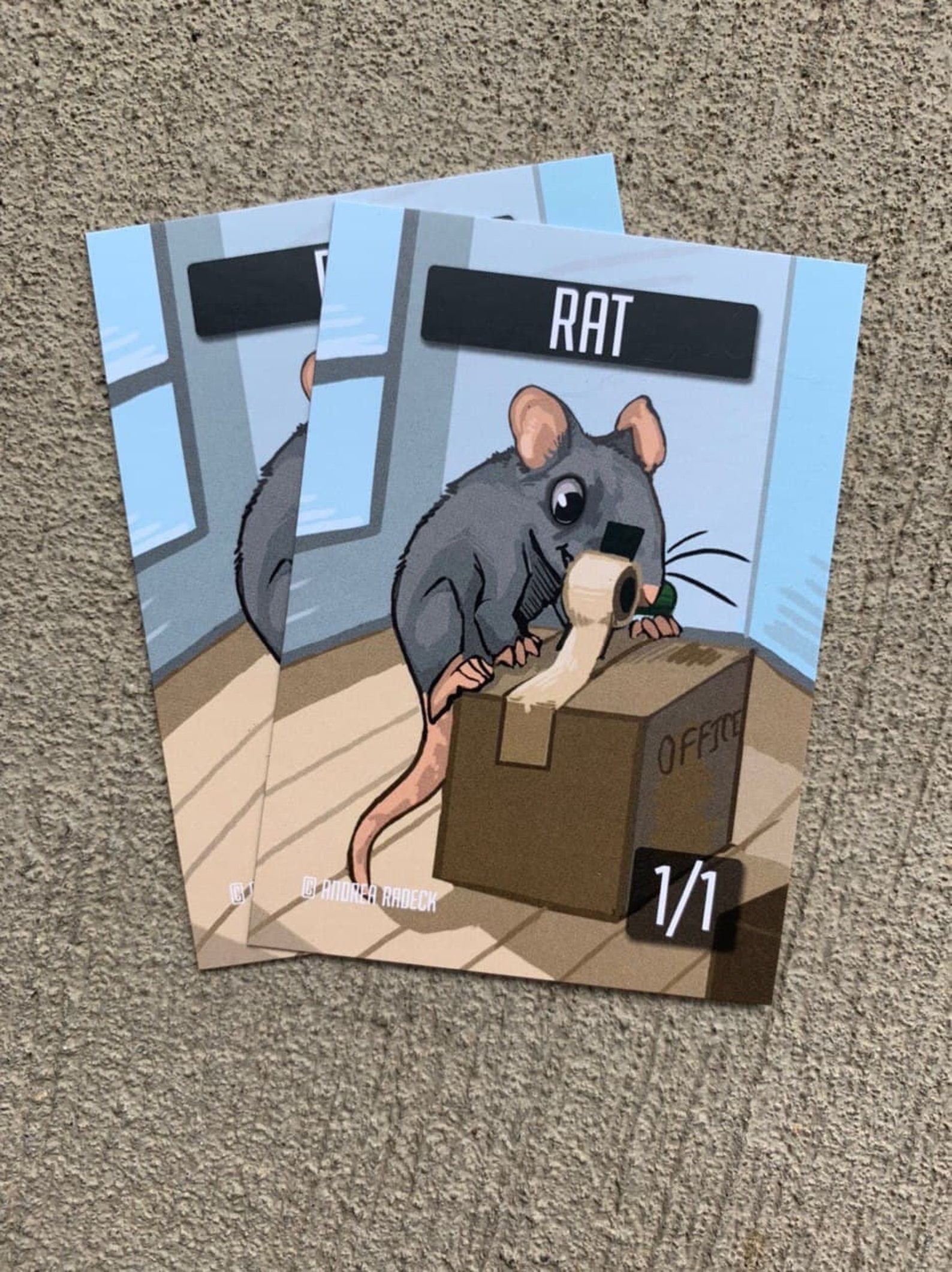 1/1 Pack Rat MTG Token | Etsy