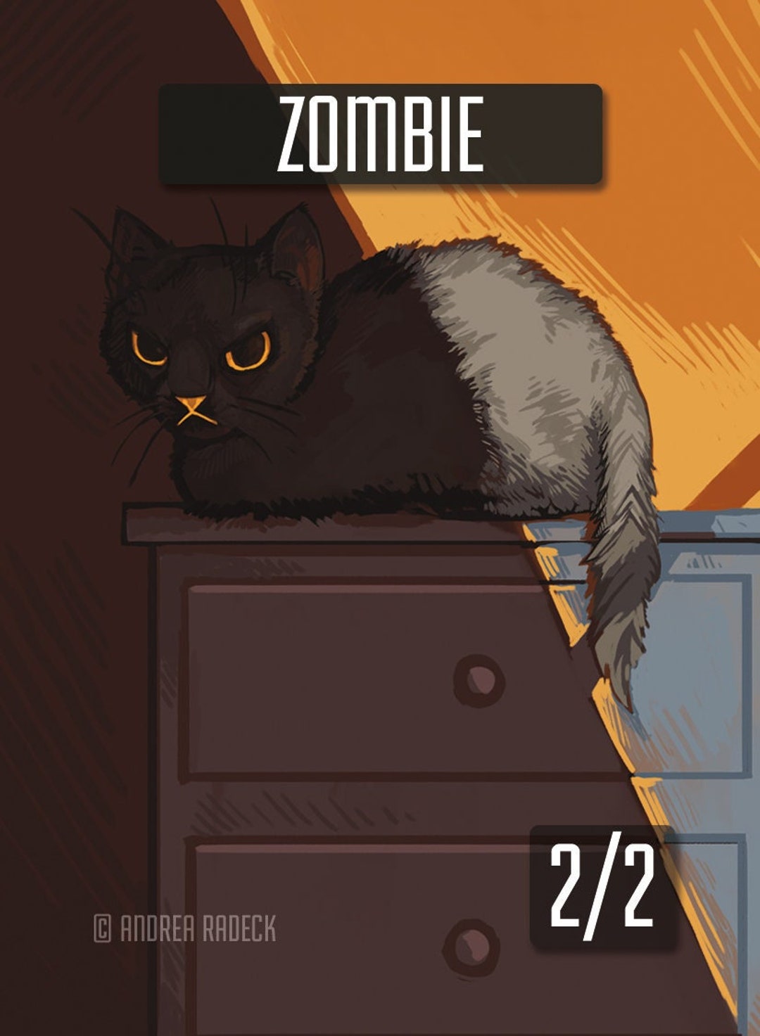 4x - 1/1 Zombie Tokens for Magic the Gathering! - Etsy